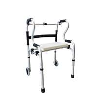 วอร์คเกอร์ ELDERLIFE อุปกรณ์ช่วยเดิน มีล้อ และที่รองนั่งพัก พับได้ รุ่น ...