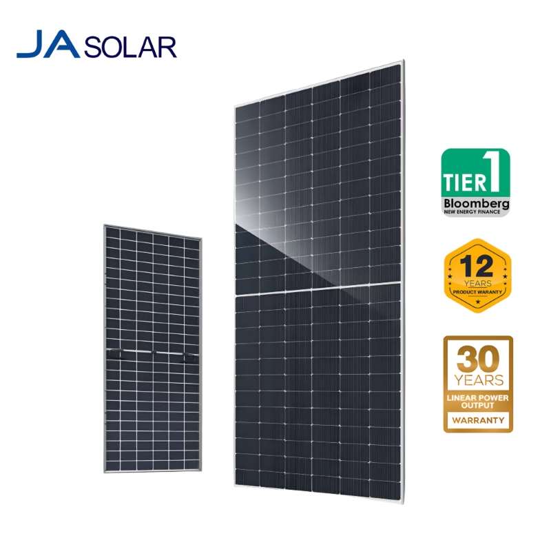 แผ่นโซล่าเซลล์ JA Solar 590Watt N Type Bifacial รุ่น JAM72D40-590/MB ...